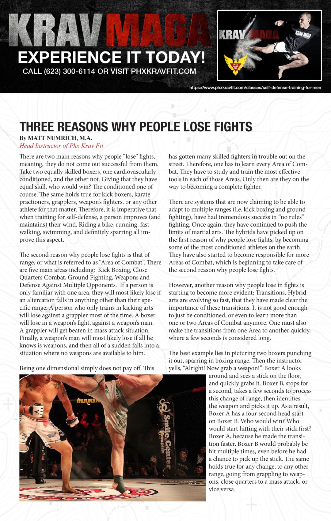 Three Reasons Why People Lose Fights - PhxKravFit - Krav Maga Phoenix ...